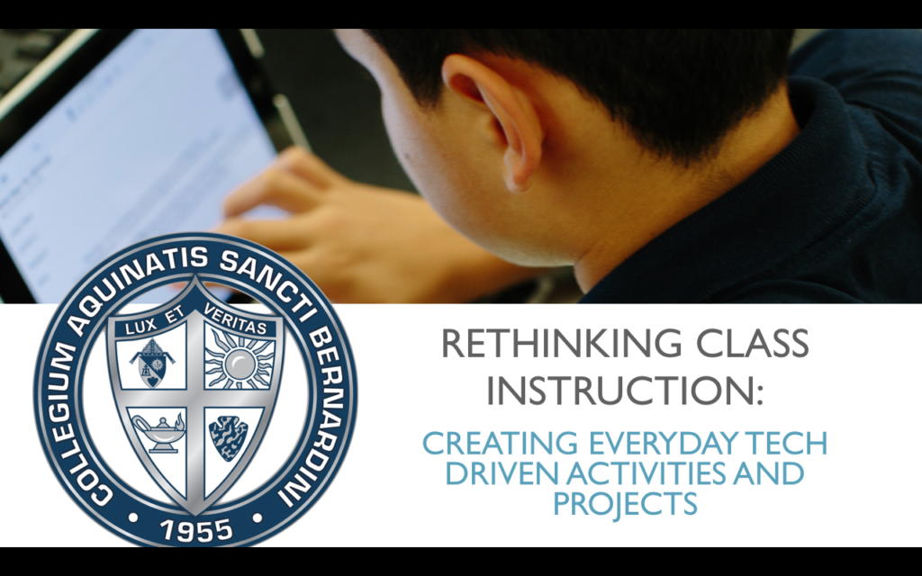 CREATING EVERYDAY TECH DRIVEN ACTIVITIES AND PROJECTS – Jonathan Keck